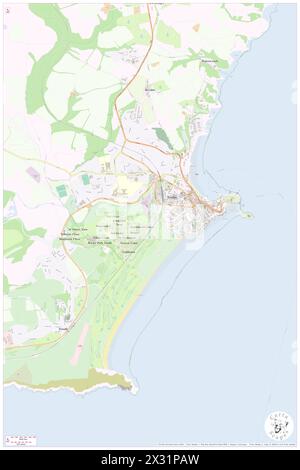 Road Map of Tenby, Wales Stock Photo - Alamy