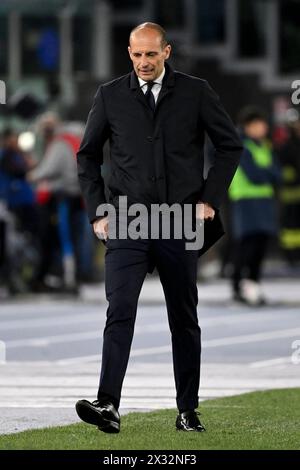 Olimpico Stadium, Rome, Italy - Massimiliano head coach of AC Milan and ...