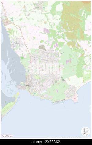Exmouth, United Kingdom atlas map town name - paint Stock Photo - Alamy