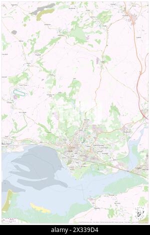 Road Map of Llanelli, Wales Stock Photo - Alamy