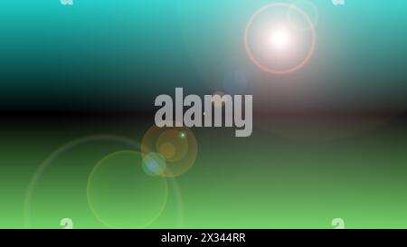 Attractive and unique lense flare effect background. Creative geometric ...