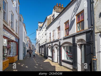 Arbory Street in the town centre, Castletown, Isle of Man, England, UK ...