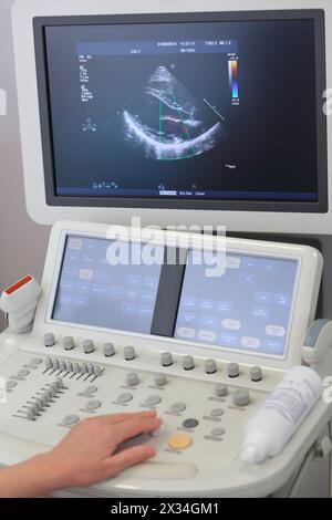 Control panel of the ultrasound machine in hospital Stock Photo - Alamy