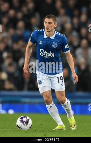 Vitaliy Mykolenko of Everton during the Premier League match Everton vs ...