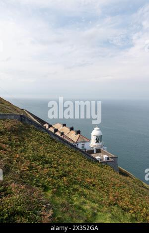 Photo of the Foreland lighthouse at Foreland Point on the north Devon ...