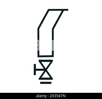 Hand-controlled valve symbol Stock Vector Image & Art - Alamy