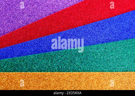 Rubber foam sheets with different colors and shine Stock Photo - Alamy