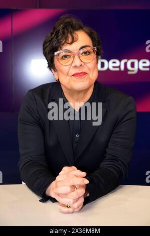 Mariam Lau in der ARD-Talkshow maischberger im Studio Berlin Adlershof ...