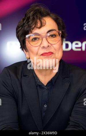 Mariam Lau in der ARD-Talkshow maischberger im Studio Berlin Adlershof ...