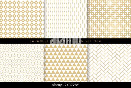 Japanese pattern set. The pattern is registered in swatches Stock ...
