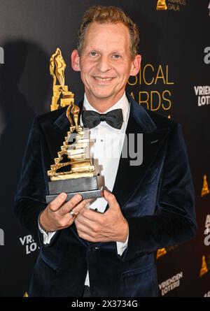Winnaars Musical Awards Gala LEUSDEN, NETHERLANDS - APRIL 24: Lucas Hamming during Winnaars ...