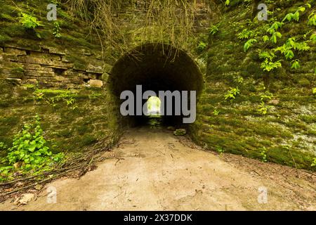 An old stone tunnel bridge during spring Stock Photo - Alamy
