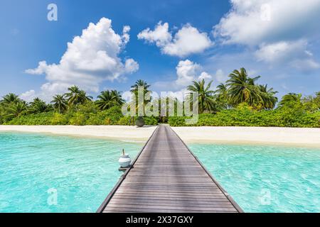 clean Beach and tropical sea landscape Stock Photo - Alamy