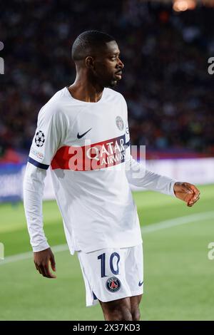 Ousmane Dembele player of Paris Saint-Germain during the qualifying of ...