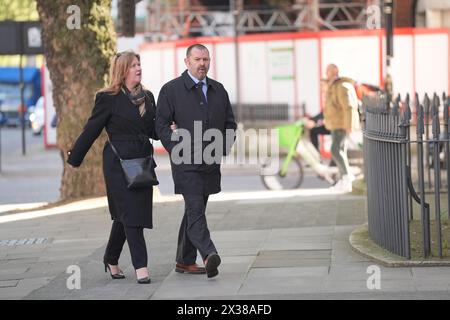 Pc Stephen Smith arriving at Westminster Magistrates' Court, London ...