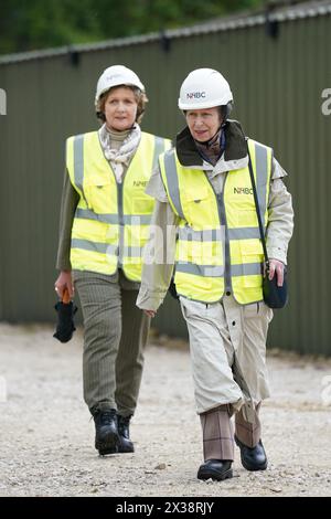 The Princess Royal during a visit to the NHBC Training Hub in Cambridge ...