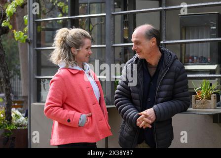 Dresden, Germany. 25th Apr, 2024. Actress Emilie Neumeister stands ...