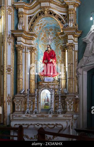 View of the image of Jesus Christ during the Holy Week procession. The ...