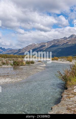 Dart River and Valley near Queenstown Stock Photo - Alamy