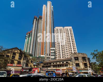 02 25 2024 New High rise Building at Jacob Circle Saat Rasta nao Sant ...