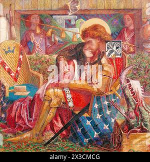 The Wedding of St George and Princess Sabra - Study for two Figures ...