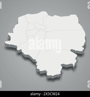 Detailed map of Addis Ababa city, capital of Ethiopia. Municipal ...