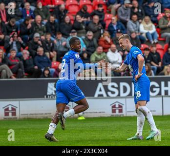 Rotherham, April 20 2024 Jay Stansfield thanks teammate for the ...