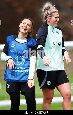 Chelsea's Millie Bright during a press conference at Cobham training ...