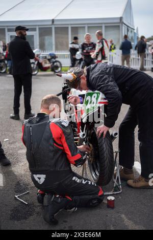 1984 Yamaha TZ250L of Mark Linton, entrant in the Hailwood Trophy at ...