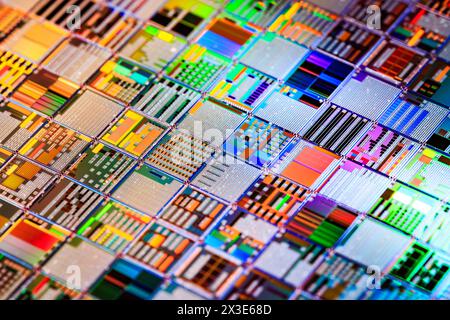 Silicon semiconductor wafer close-up. In electronics, a wafer also ...