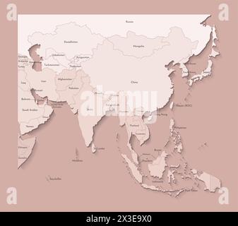 asian continent design Stock Vector Image & Art - Alamy