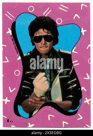 Michael Jackson Sticker #4 - Vintage music label promotional picture ...