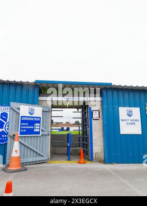 Radcliffe FC football stadium Stock Photo - Alamy