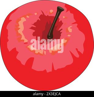 fruit red apple Stock Vector Image & Art - Alamy