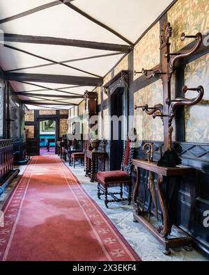 Speke Hall a Tudor timber-framed manor house in Liverpool Uk Stock ...