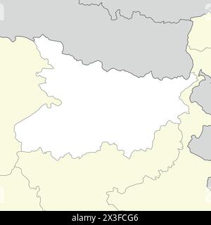 map of Bihar state of India and location on Indian map Stock Vector ...