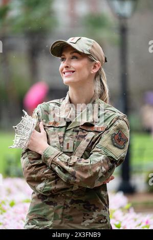 2nd Lt. Madison Marsh, crowned Miss America 2024, poses at the Daytona ...