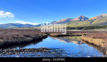 Fly fisherman at Taylor River, Colorado Stock Photo - Alamy