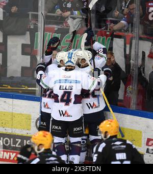 Bremerhaven, Germany. 26th Apr, 2024. Ice hockey: DEL, Pinguins ...