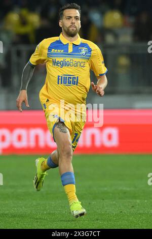 Francesco Gelli of Frosinone Calcio is in action during the 31th day of ...