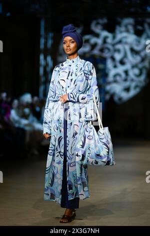 Somali-American model Halima Aden poses for a photograph during ...