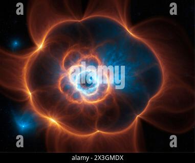 Neutron star, illustration. Neutron stars are created when massive ...