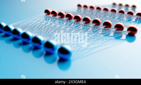 Artificial intelligence neural network layers, conceptual illustration Stock Photo - Alamy