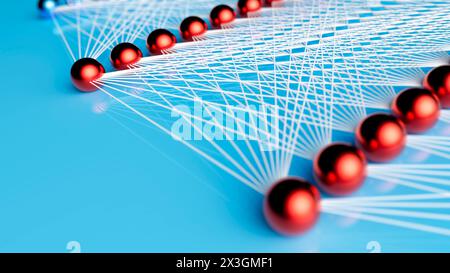 Artificial intelligence neural network layers, conceptual illustration Stock Photo - Alamy