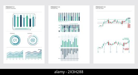 Project elements commercial charts. Modern visual vector illustration ...