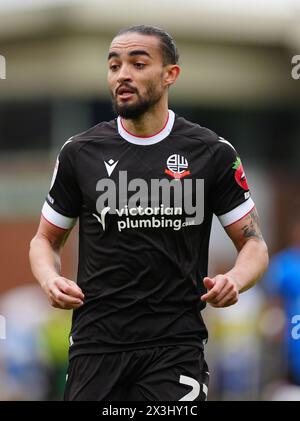 Randell Williams #27 of Bolton Wanderers in action during the Sky Bet ...