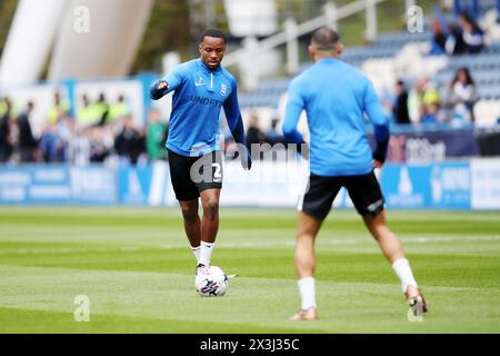 Birmingham City's Ethan Laird warms up ahead of the Sky Bet League One ...