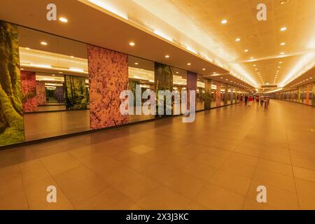Asia, Singapore, MRT, Bayfront Subway Station Concourse Stock Photo - Alamy