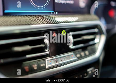In the heart of modern automotive safety, a close-up reveals the ...