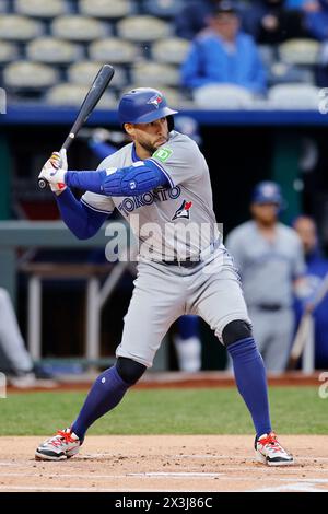 Toronto Blue Jays outfielder George Springer (4) hits a grand slam off ...